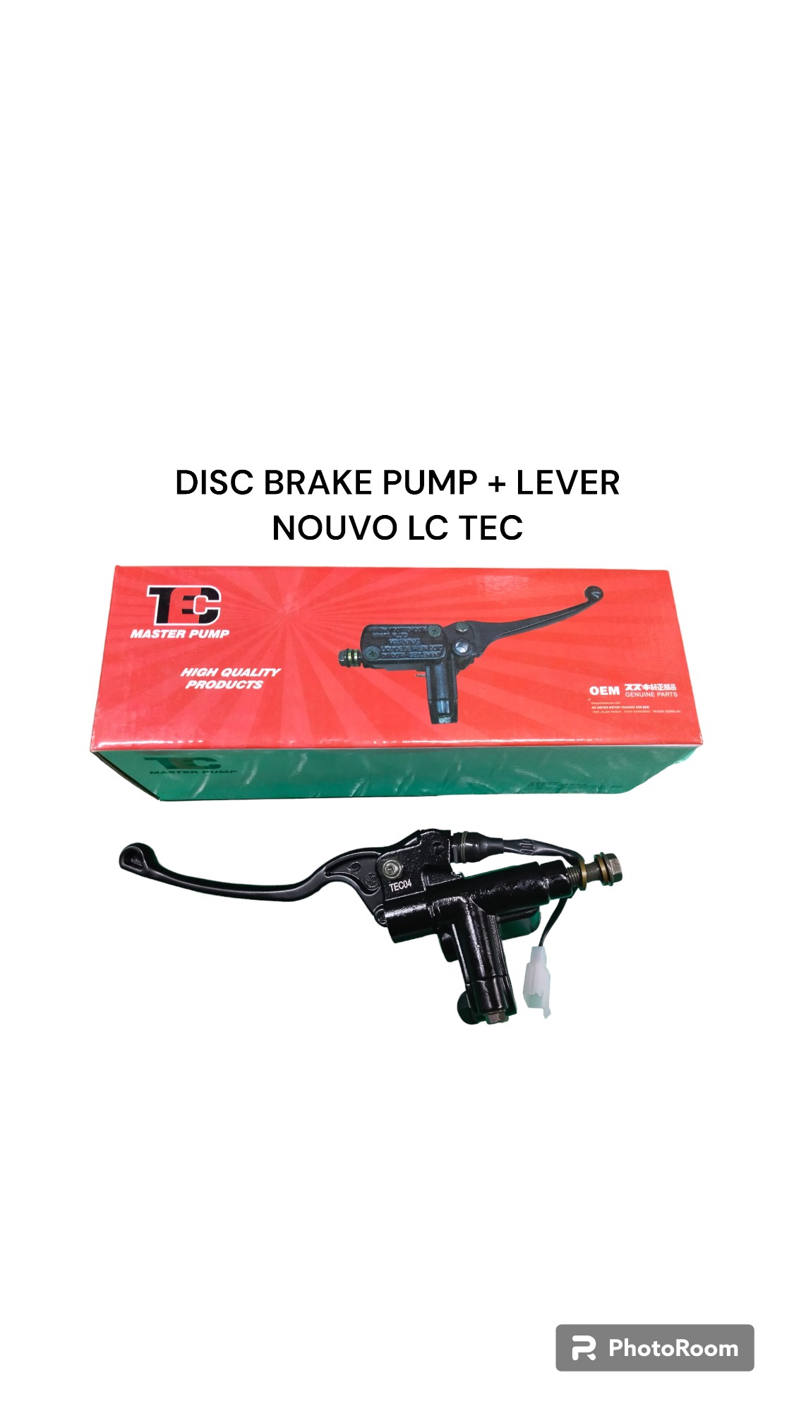 DISC BRAKE PUMP + LEVER NOUVO LC TEC – QY Kini Motorjaya
