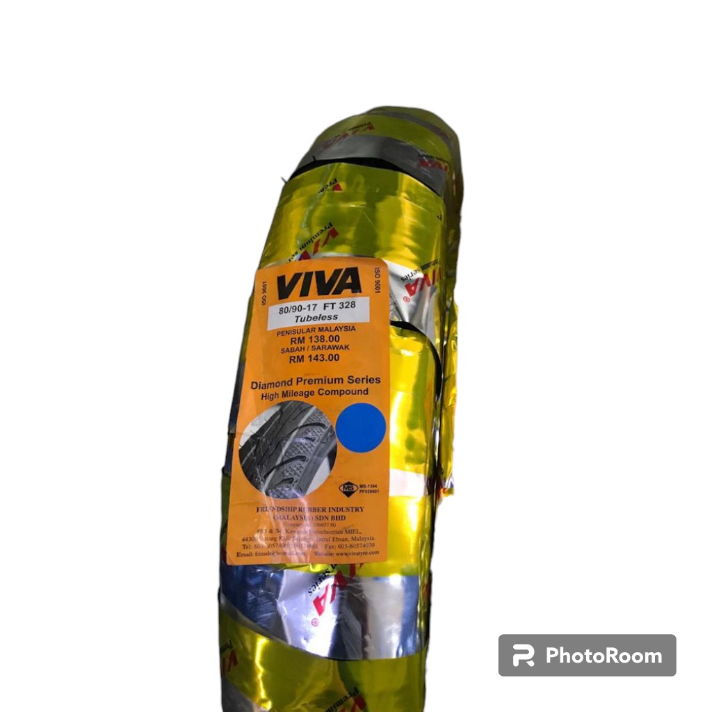TYRE T/L 70/90-17 FT328 VIVA – QY Kini Motorjaya